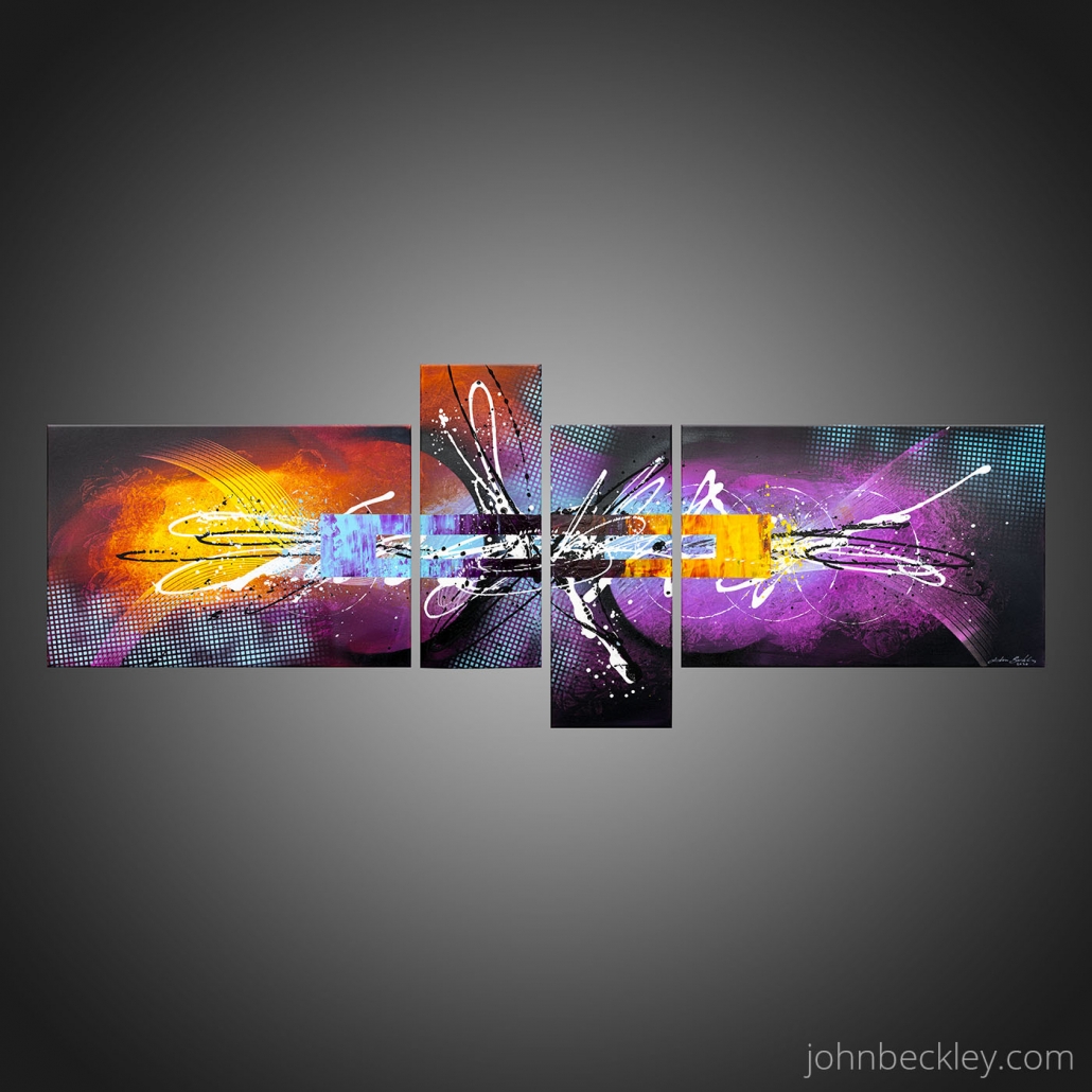 John Beckley Abstract Art - A large collection of abstract painting