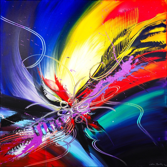 John Beckley Abstract Art - A large collection of abstract painting