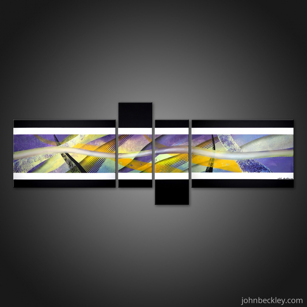 John Beckley Abstract Art - A large collection of abstract painting