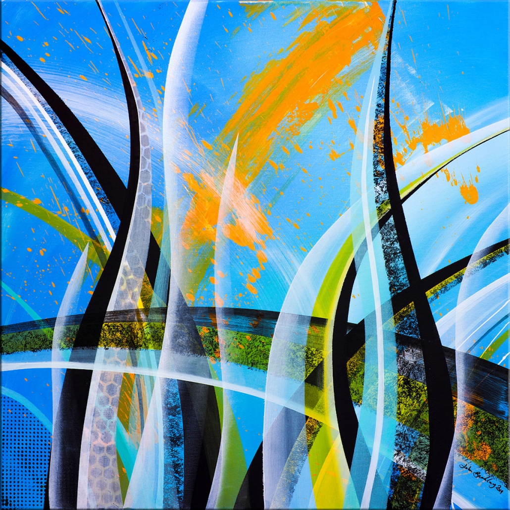 John Beckley Abstract Art - A large collection of abstract painting