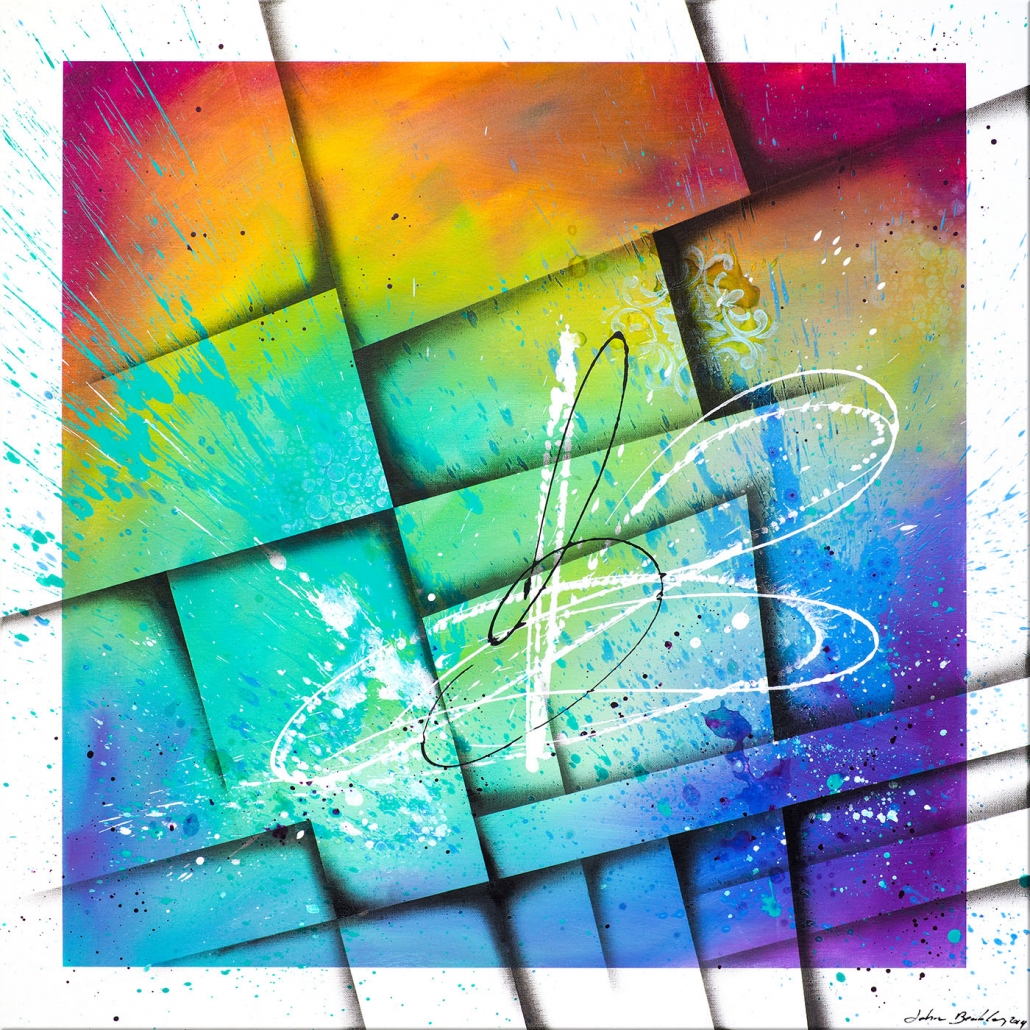 John Beckley Abstract Art - A large collection of abstract painting