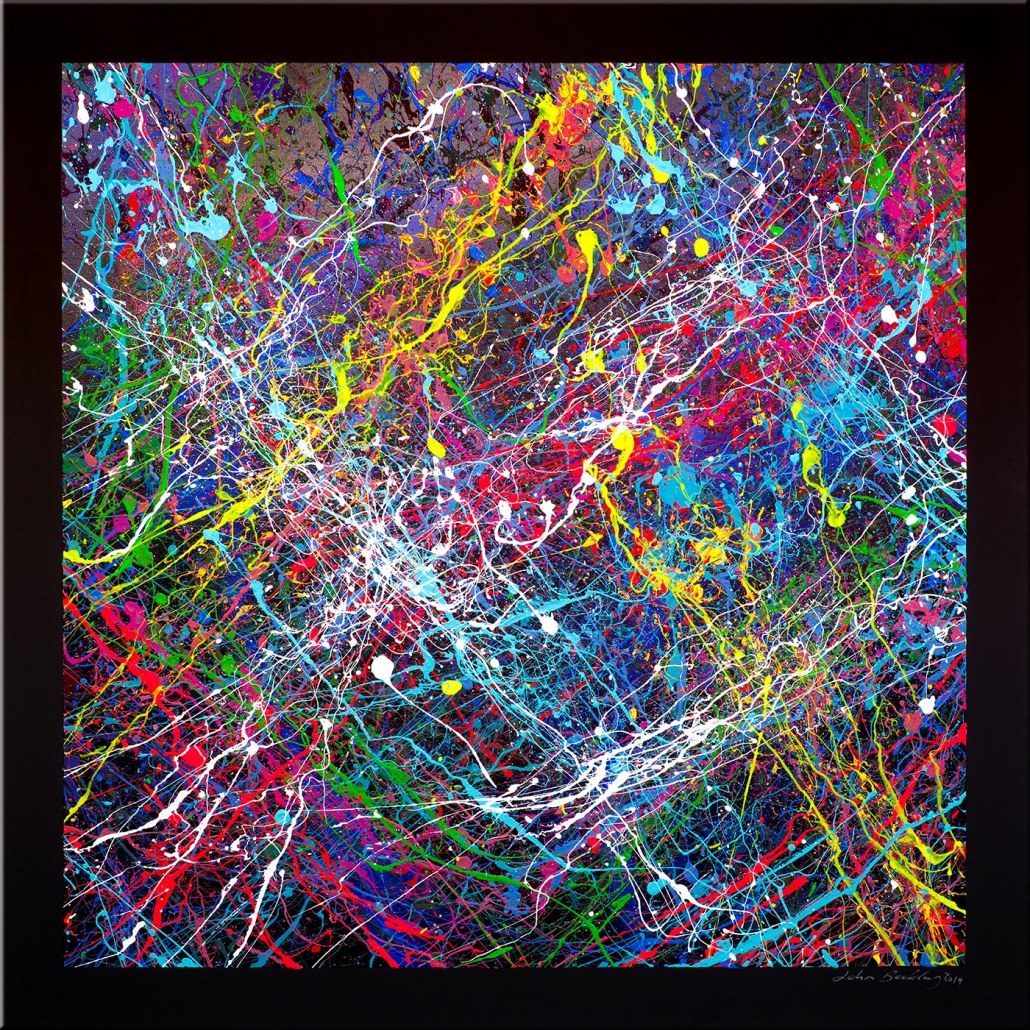 John Beckley Abstract Art - A large collection of abstract painting