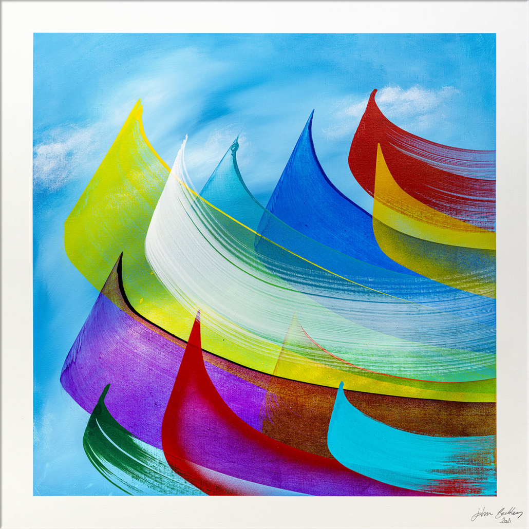 John Beckley Abstract Art - A large collection of abstract painting